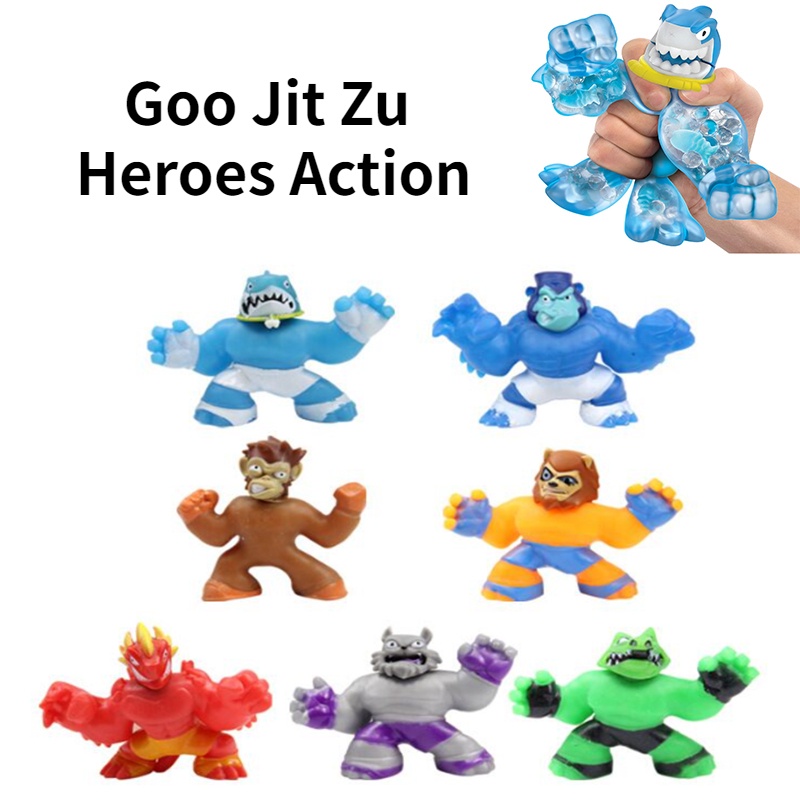 Goo Jit Zu Heroes Action Figure Original Decompression Toy Funny ...