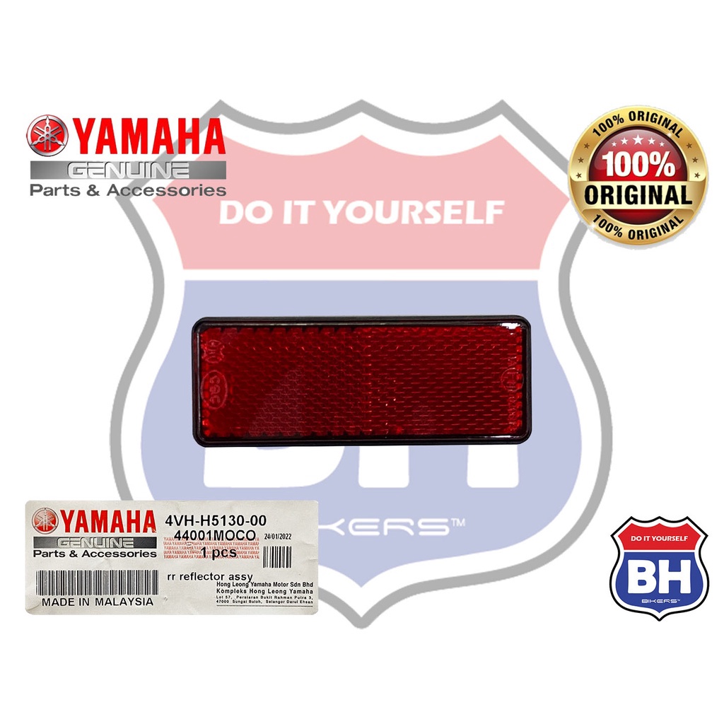 YAMAHA RXZ Y125ZR 125ZR Y110 SS2 REAR REFLECTOR RED MERAH 4VH 100% ORI ...