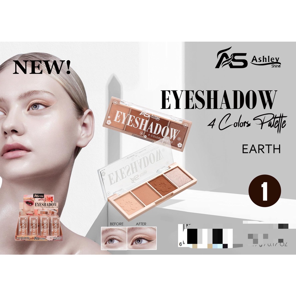Ashley shine eyeshadow 5 color palette | Shopee Malaysia