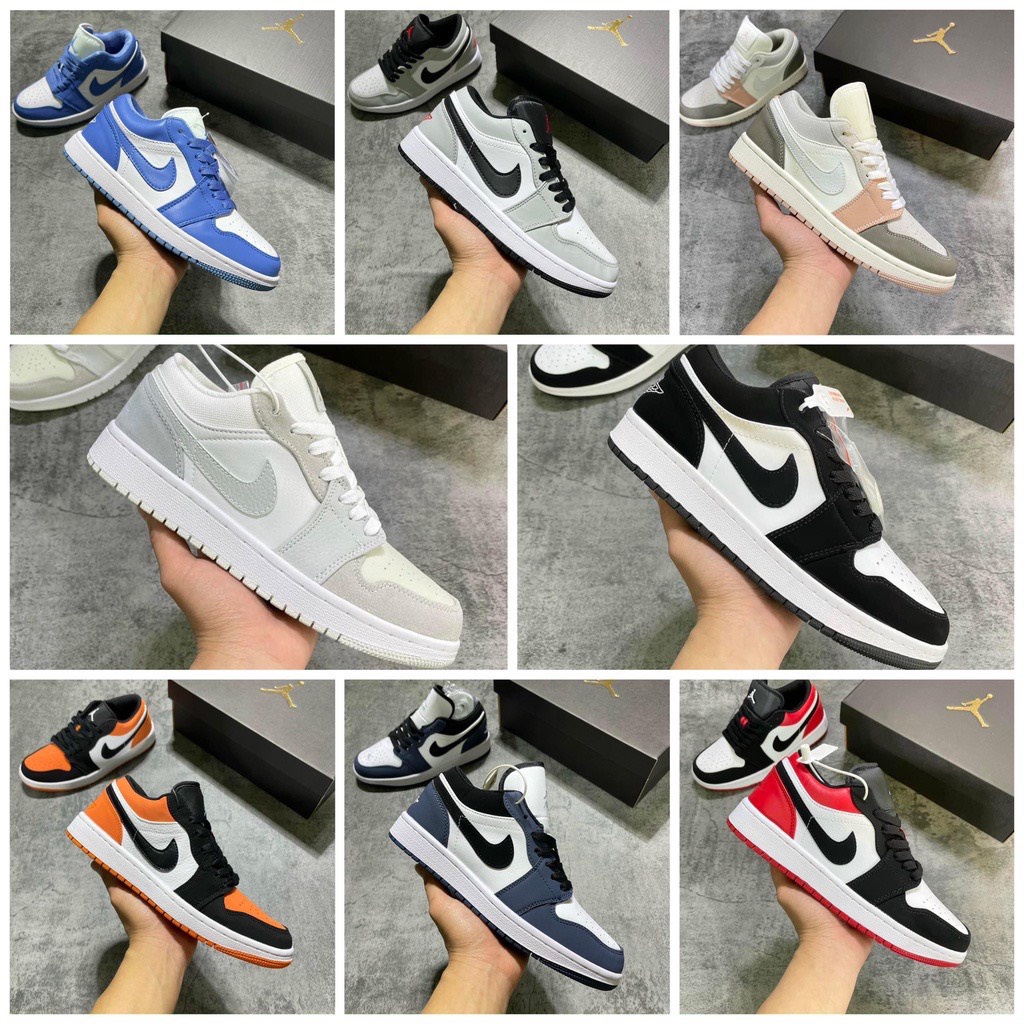 Jordan JD 1 Low Tube Sneakers In Black And White air Jordan 1 high ...