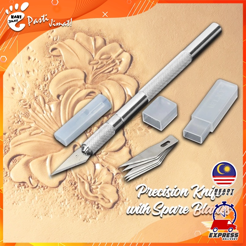KakiJimat VC Art Easy Grip Precision Cutter with 5 Spare Blades - Craft ...