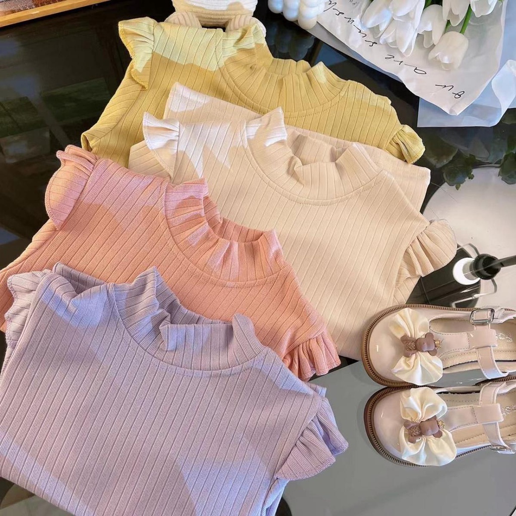 2024 Padini Kids Girls Long Sleeve Shirt Kids Knitwear Girl Puff Sleeve ...