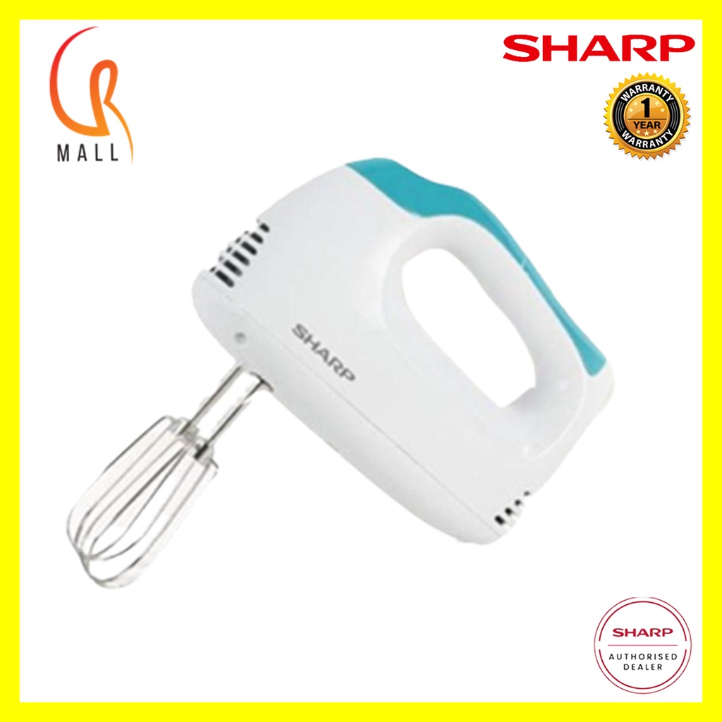 SHARP 300W EMH55WH 5 SPEEDS TURBO FUNCTION HAND MIXER | Shopee Malaysia