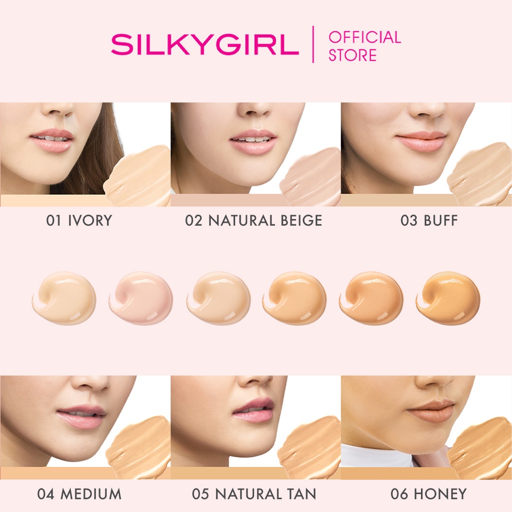 2023 new ┅Silkygirl Matte All Day Serum Foundation (20ml) | Shopee Malaysia