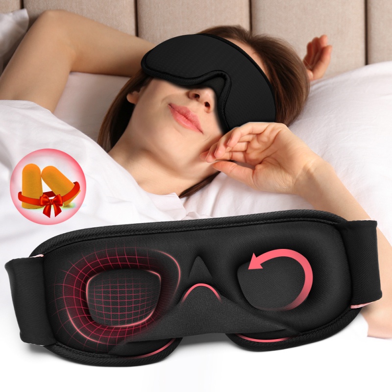 3d Sleep Mask Blocking Light Sleeping Eye Mask Travel Sleep Rest Relax
