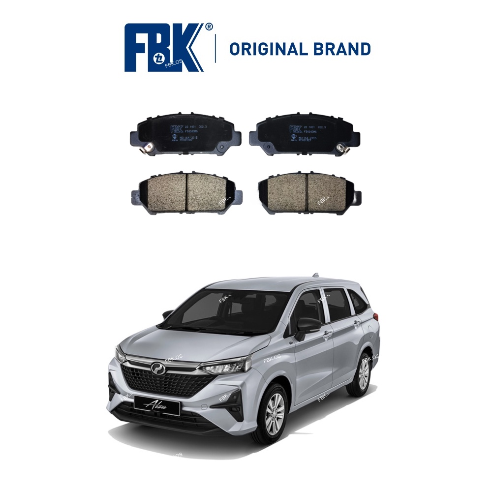 FBK Disc Brake Pad Front - Perodua Alza 2022 | Shopee Malaysia