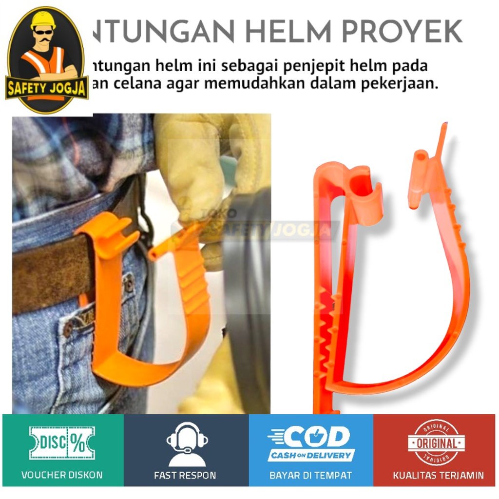 Helmet Clip Safety Helmet Clip Hanger Project Orange | Shopee Malaysia