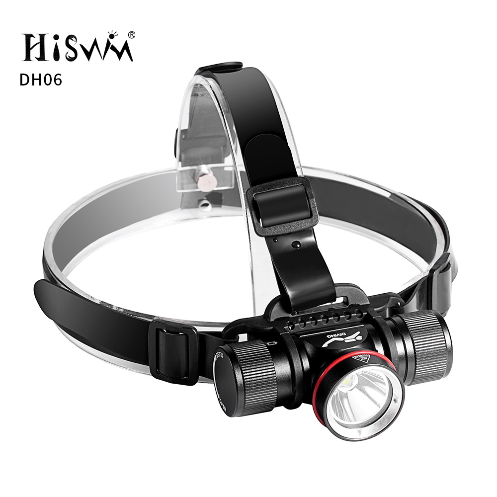 New HISWN Dive Headlamp XM-L2 1050LM Outdoor Headlamp 60m Scuba Diving ...