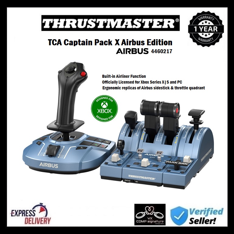 THRUSTMASTER TCA CAPTAIN PACK X AIRBUS EDITION SIDESTICK AND QUADRANT ...