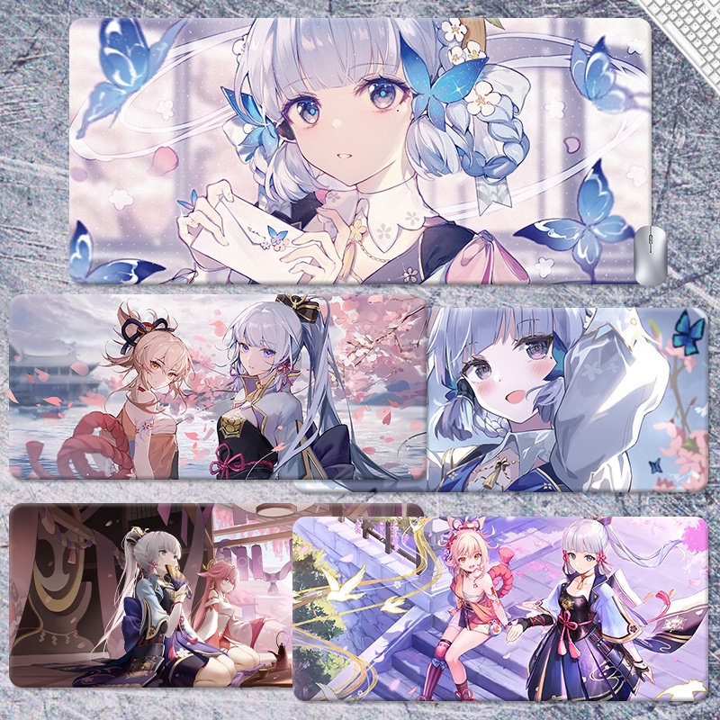 Kamisato Ayaka Mouse Pad Genshin Impact Table Pad Springbloom missive ...