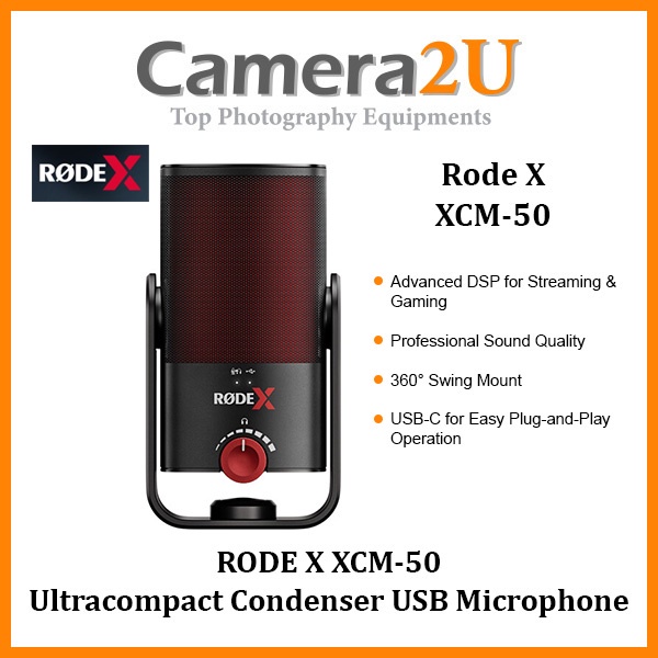 RODE X XCM-50 XCM50 Ultracompact Condenser USB-C Microphone | Shopee ...