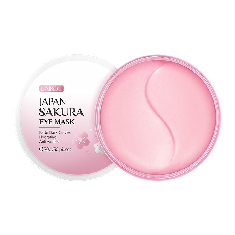 LAIKOU Japan Sakura Eye Mask Fade Dark Circles Hydrating Anti Wrinkle ...