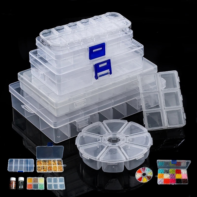 [Featured] Jewelry Pills Sorting Case / Multi-grid Clear Plastic Box ...