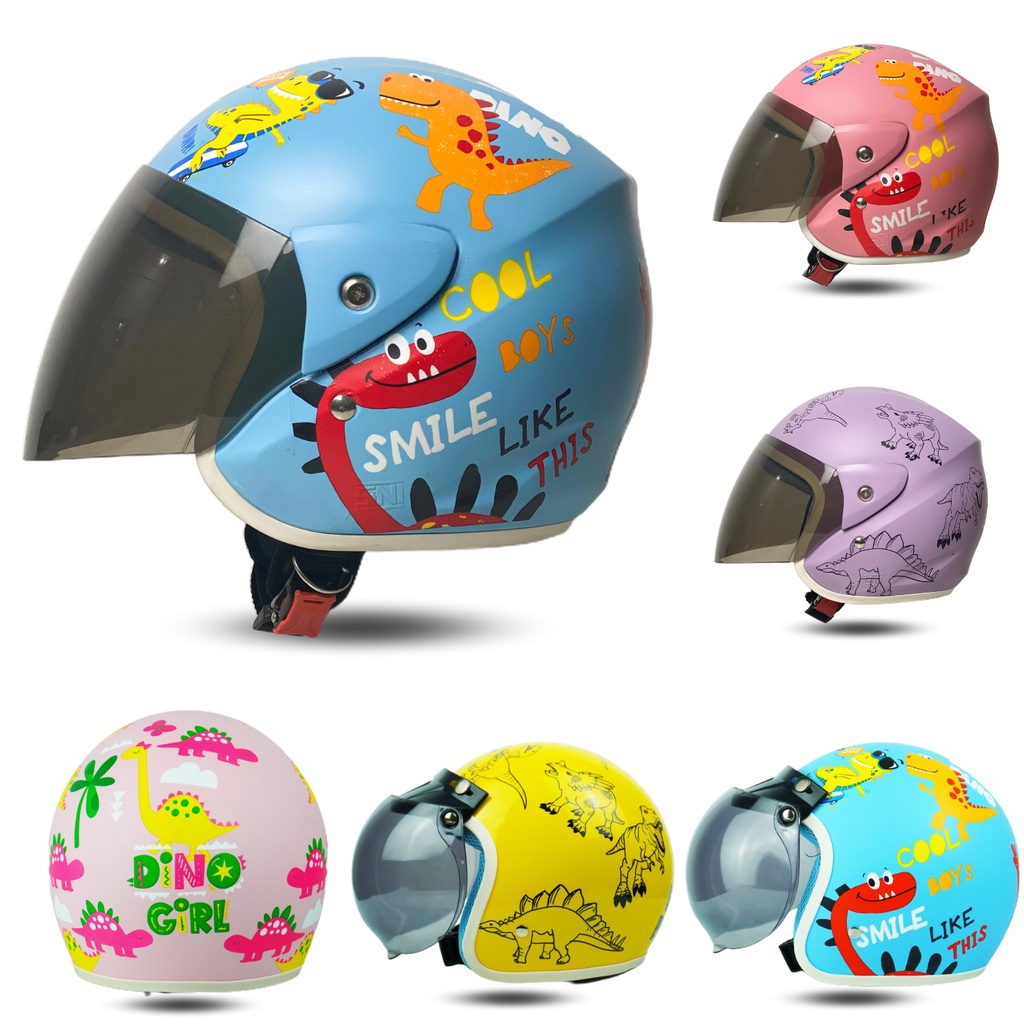 Children's Helmet With Cute Motifs, Bogo, Children's Helmet | Shopee ...