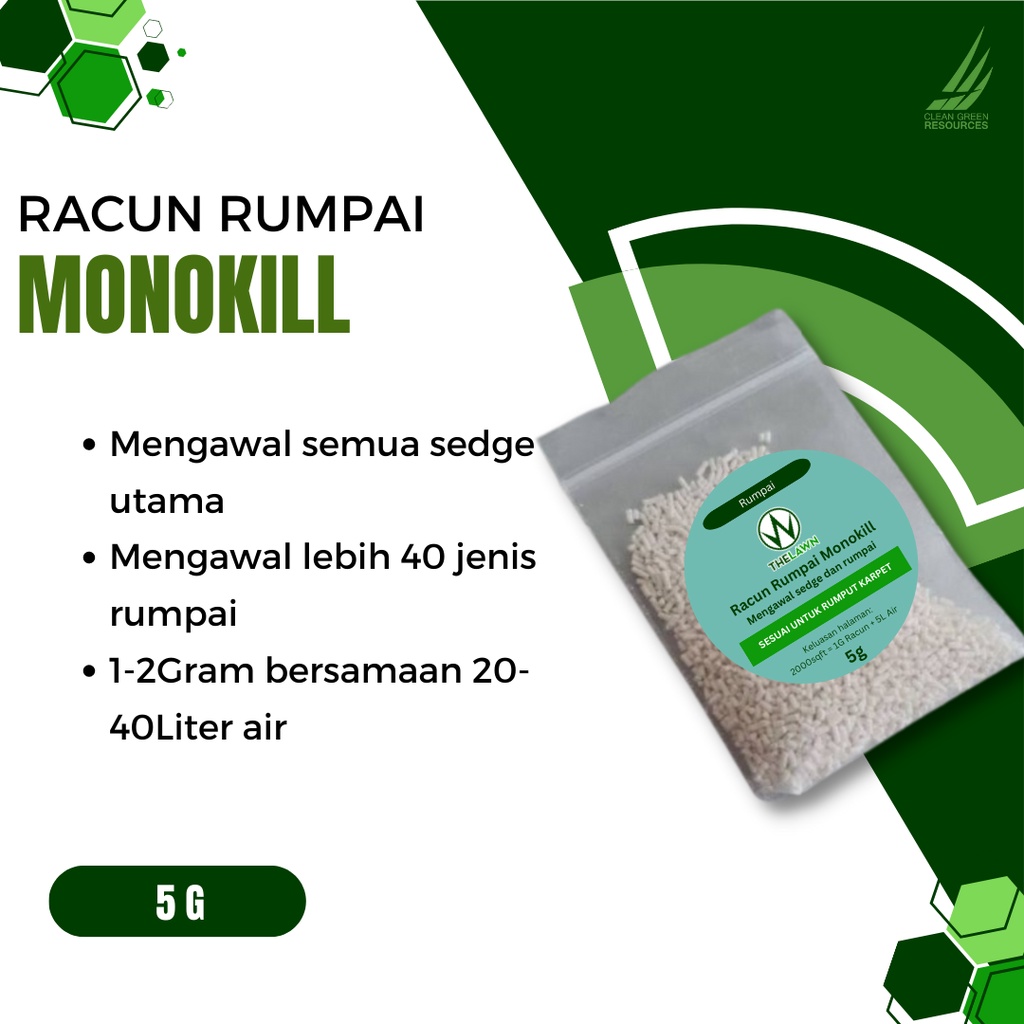 [5g] Monokil Racun Rumput Karpet Racun Rumpai Racun Rusiga Racun Lalang ...