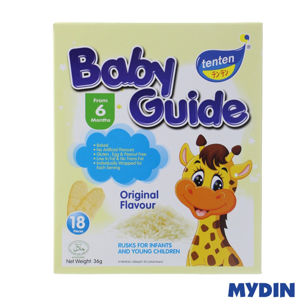 Tenten Baby Guide Rice Rusk Original (36g) | Shopee Malaysia