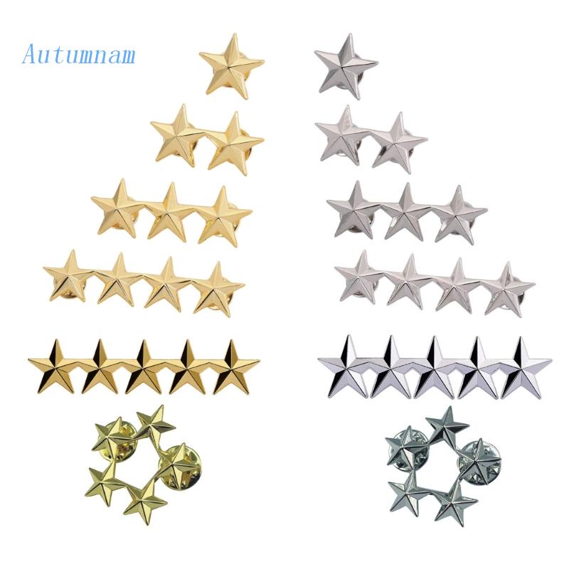 AUTU 5-pointed Star Badge Metal Badge Lapel Pin for 4th of July ...