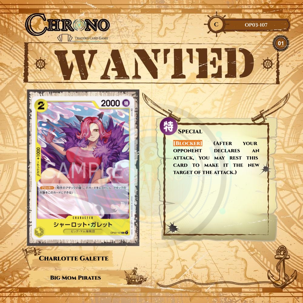 OP03-107 | Charlotte Galette | Common | Character | One Piece TCG ...