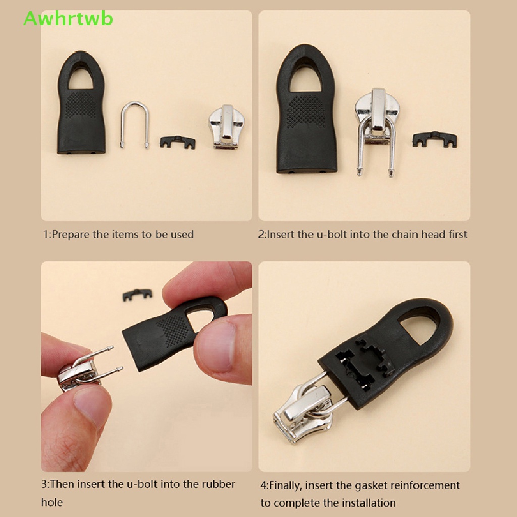 Awhrtwb Universal Zipper Puller Replacement Zipper Slider Tag Fixer ...