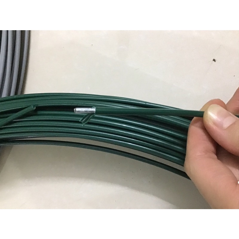 10 Meters of plastic-coated steel wire - 4mm stainless steel wire ...