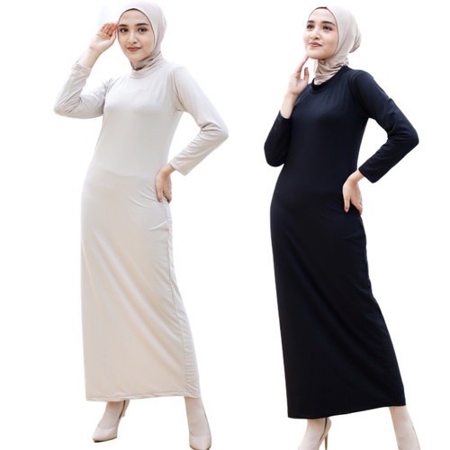 Women's Long Sleeve Cuff Gamis/Span Inner Dress/Plain Spandex Cuffs Fit ...