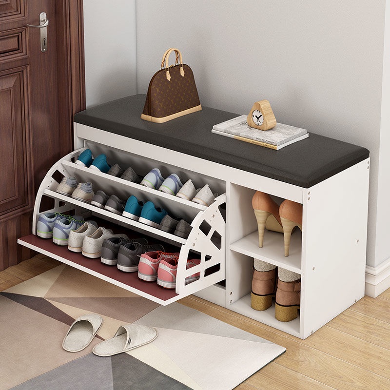 Shoe Changing Stool Shoe Cabinet Entry Door Wearing Shoe Stool Simple ...