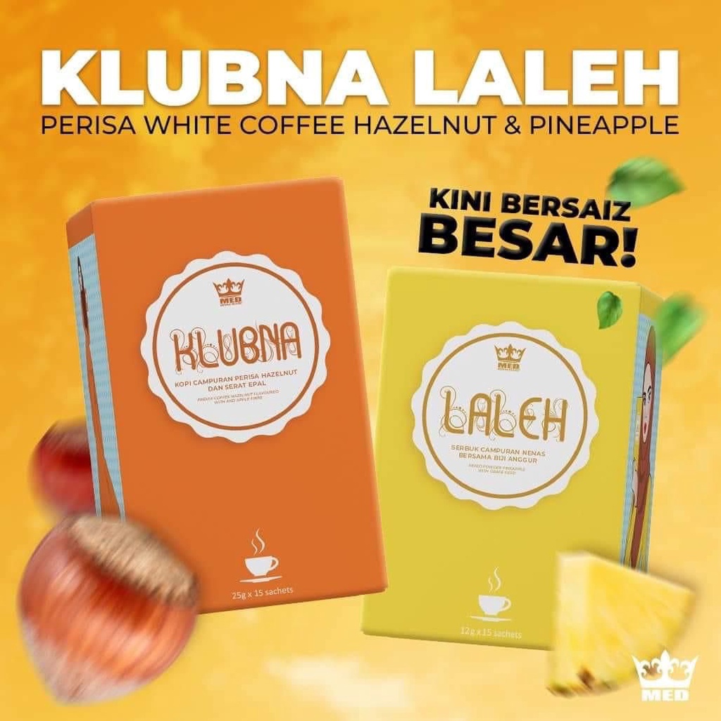 📌KLUBNA LALEH Baru (Oren Kuning) Perisa Baharu Hazelnut dan Pineapple 💯 ...