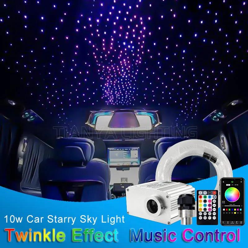 10W Car LED Starry Sky Ceiling Twinkle Fiber Optic Light Interior ...