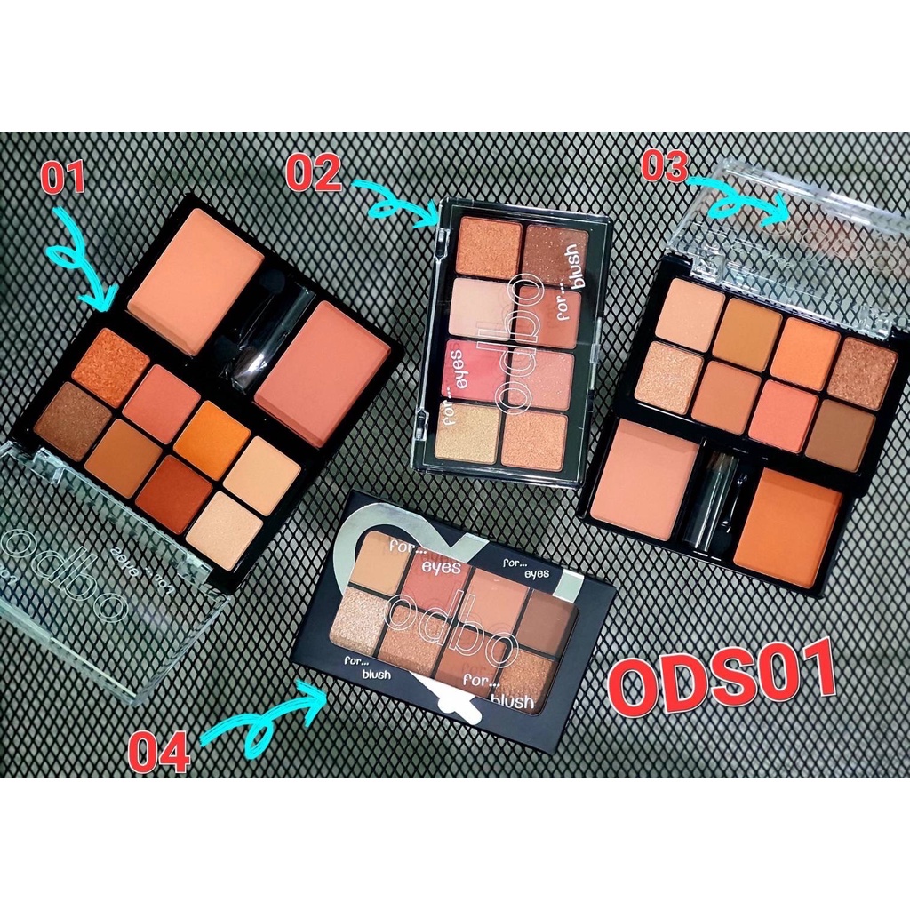 [Thai Product] ODBO For Eye & Blush ODBO Set Eyeshadow And Blush ODS01- ODBO Thailand Powder ...