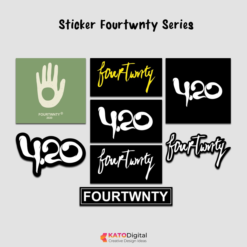 Indie Indonesia Band Sticker Fourtwnty Sticker Vinyl Logo 4.20 Four ...