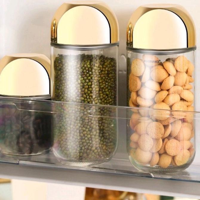Aveline food Storage gold jar/Eid jar/Cake jar/food jar gold jar ...
