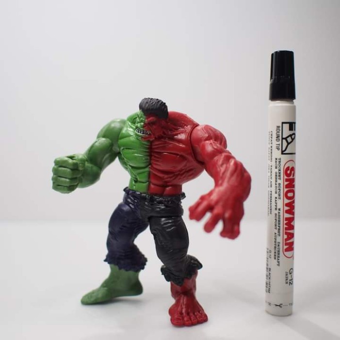 MERAH HIJAU Toy Act Figure The Composite Hulk Red Green Marvel Universe ...