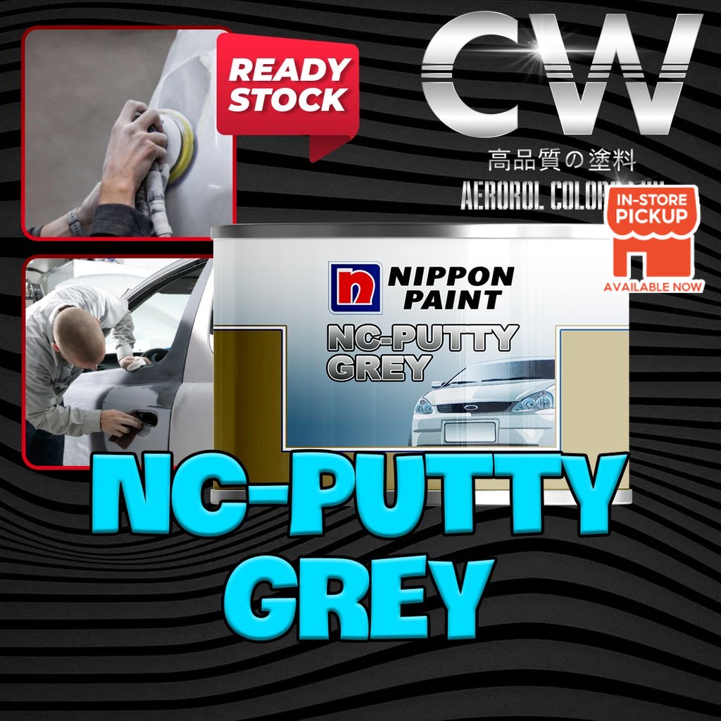 NIPPON PAINT NC PUTTY GREY HALUS 500g Nitrocellulose Putty For Car Body ...