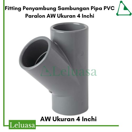 Y Branch AW PVC Pipe Connection Fittings 4 Inch Size | Shopee Malaysia