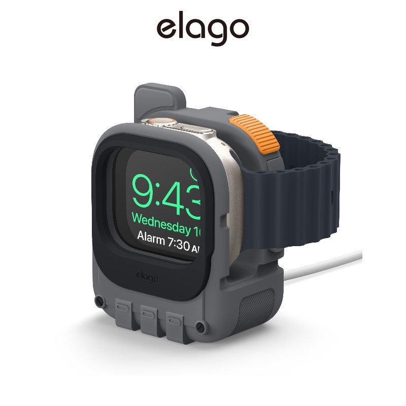 elago iWatch W10 Stand Compatible with Apple Watch Ultra 1/2, Series 9/8/7/6/5/4/3/2/1/SE (49mm ...