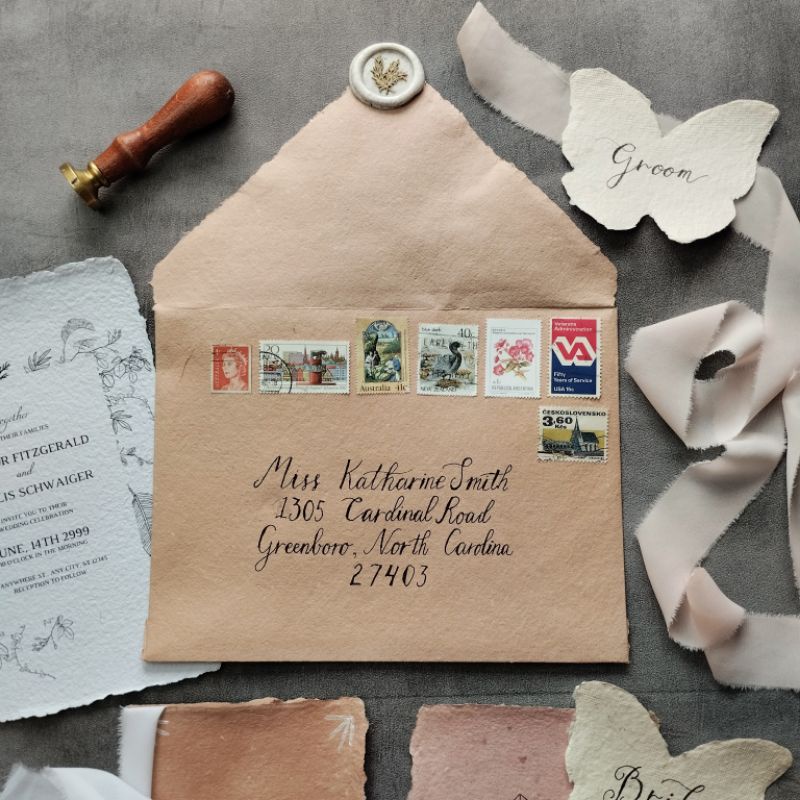 C5 Pastel Milo Handmade Envelope+A5 Contents (Please Read Description ...