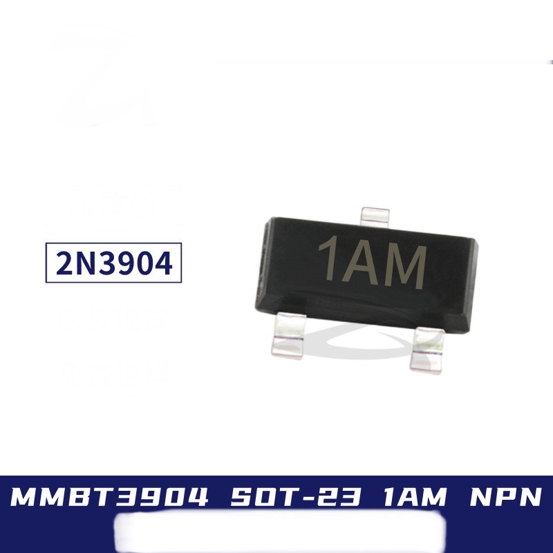 MMBT3904 SOT-23 Silkscreen 1AM 2N3904 0.2A SMD NPN | Shopee Malaysia