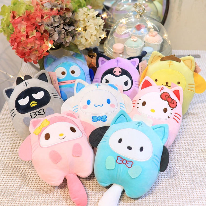 Kawaii Hello Kitty Sanrio Tiger Series Plush Toy Anime Cartoon Melody ...