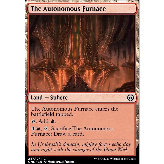 The Autonomous Furnace Common Phyrexia All Will Be One Magic the ...
