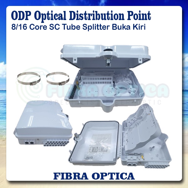 ODP 8/16/24 Core SC Tube Splitter|FO 16C/24C Single Lock Box Open Left ...