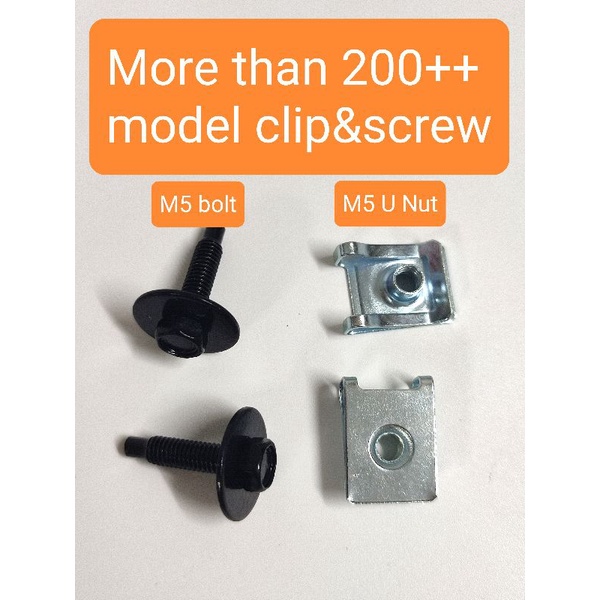 M5 flange Bolt & M5 U Nut | Shopee Malaysia