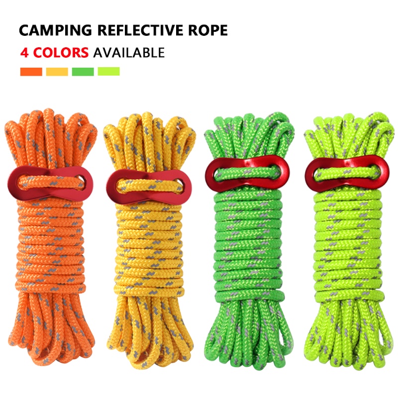 Reflective Rope For Tent,Multi-Functional Rope, Guy Paracord Rope For ...