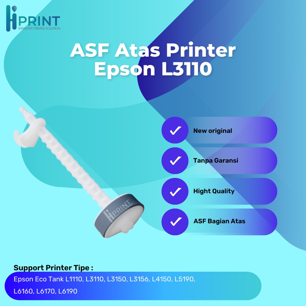 Asf Top Roller Epson L1110 L3210 L3110 L3150 L5190 Roll Printer Paper ...