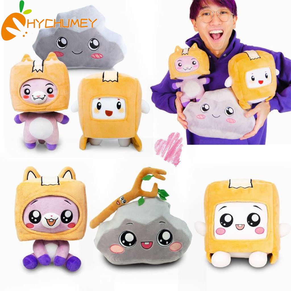 Hychumey 3pcs/set Lankybox BOXY FOXY ROCKY Stuffed Toy Game Figure ...