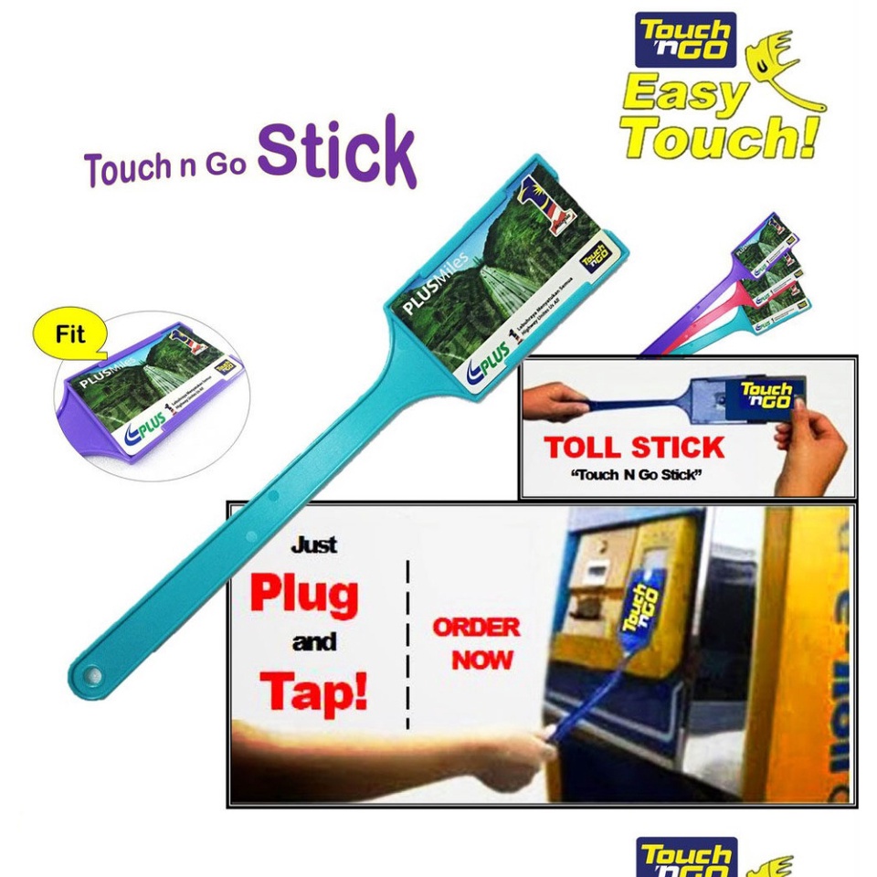 Touch N Go Stick Touch Flexible Easy Reach TNG/ Toll Card Touch N Go ...