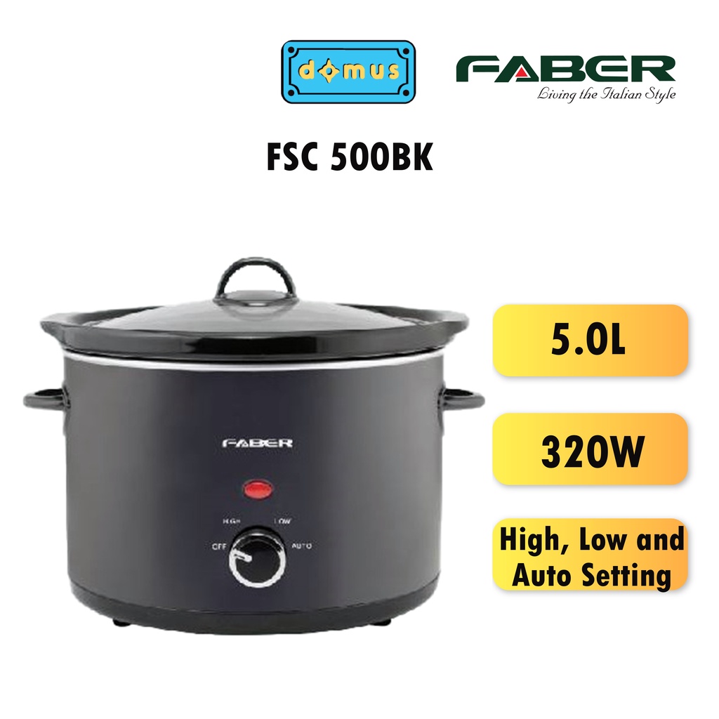 Faber Slow Cooker (5.0L) FSC500BK / FSC 500BK | Shopee Malaysia