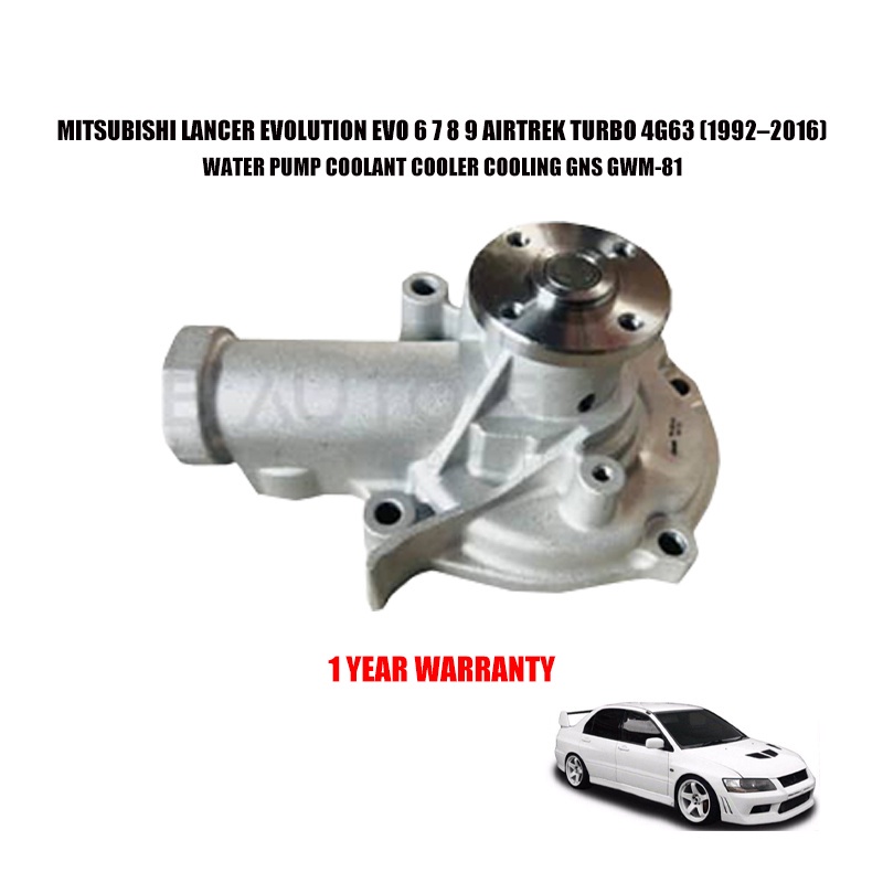 MITSUBISHI LANCER EVOLUTION EVO 6 7 8 9 AIRTREK TURBO 4G63 WATER PUMP ...