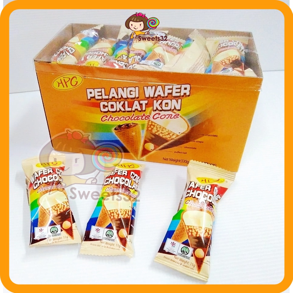 HPG Pelangi Wafer Coklat Kon 30pcs suitable for kids birthday party ...