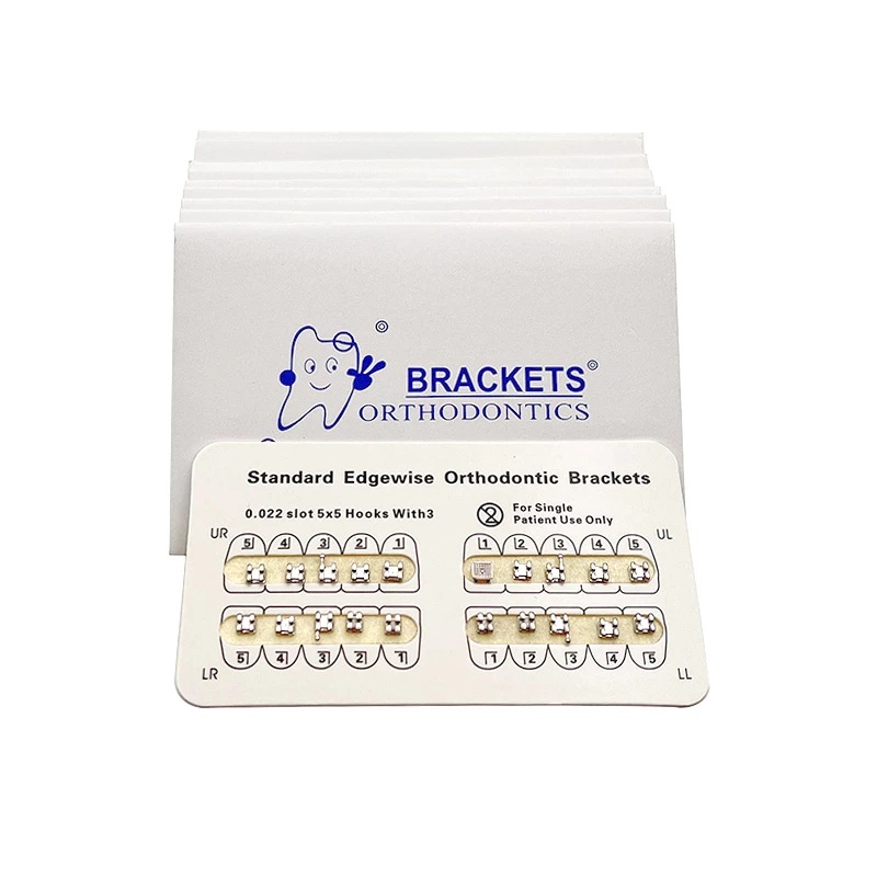 10 Sets Dental Brackets Metal Teeth Bracket Edgewise Without Hook/3 ...