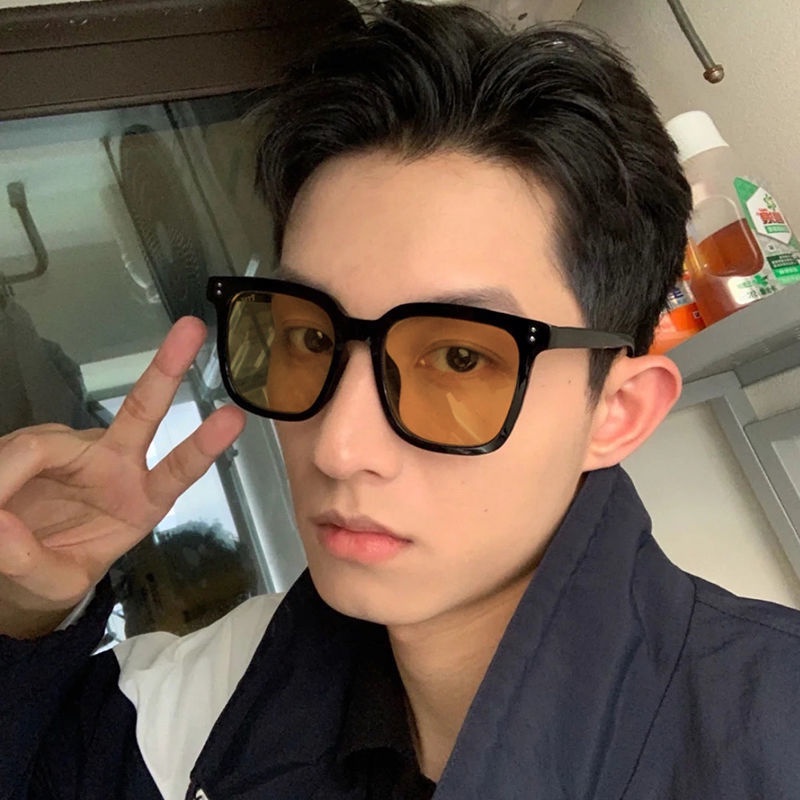 Fashion Men Unisex Trendy UV Protection Brown Lens Sunglasses for Men ...